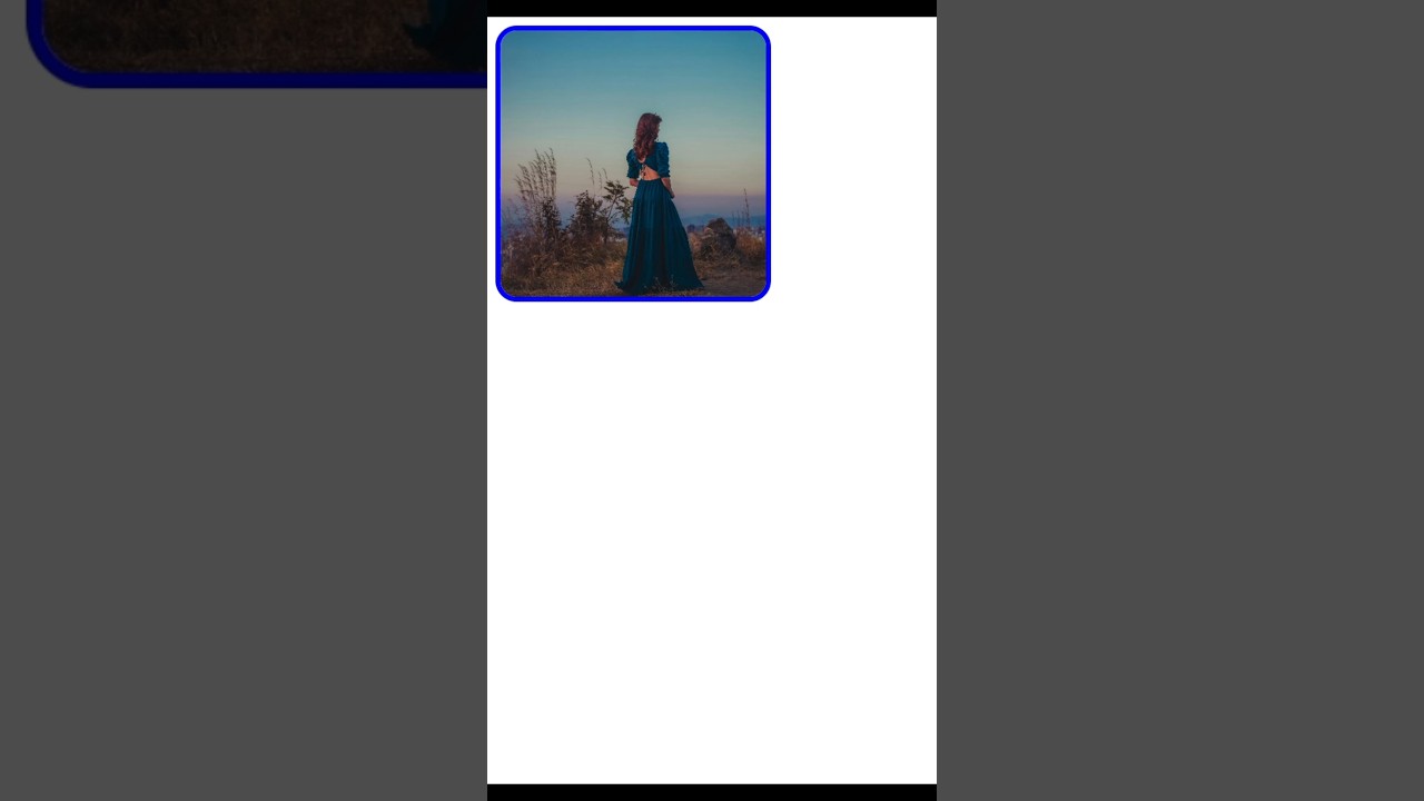 How to Add a Rounded Border to an Image Using HTML & CSS! 🔥 | #website
