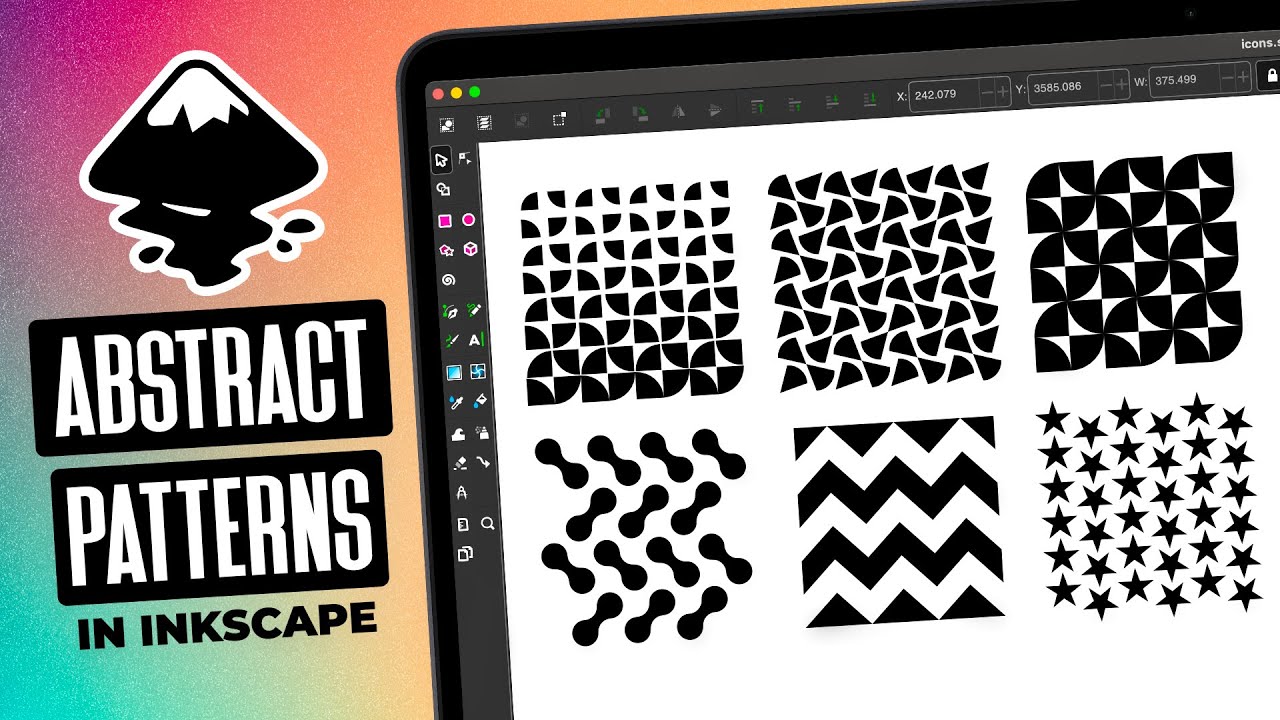 Building Patterns with The Tiling Path Effect | Inkscape Beginner Tutorial