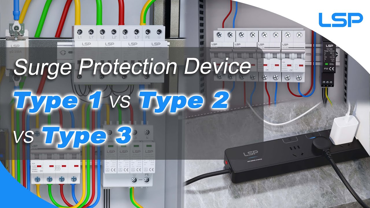 Surge Protection Device SPD Type 1 vs Type 2 vs Type 3