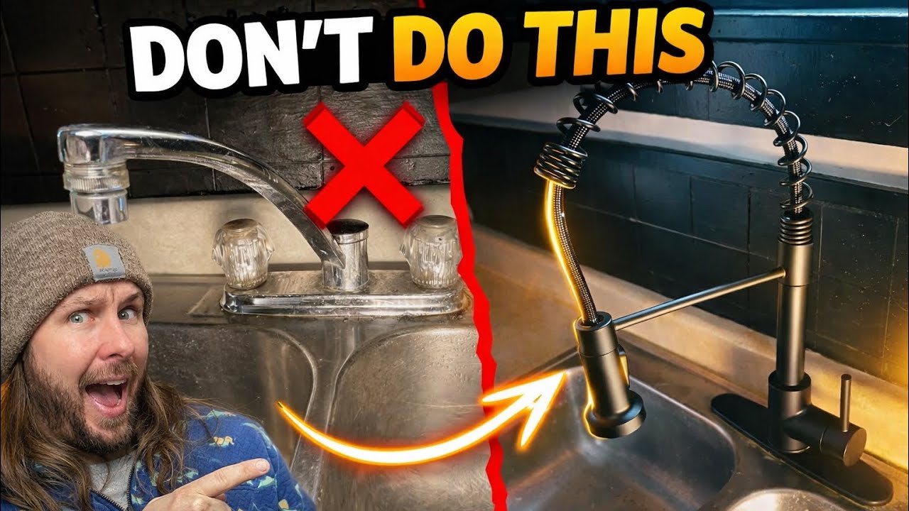 How to Replace Kitchen Faucet, So EASY anyone could do it!