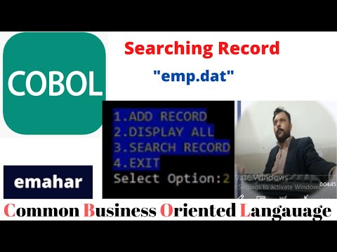 Search Record in Data File | COBOL