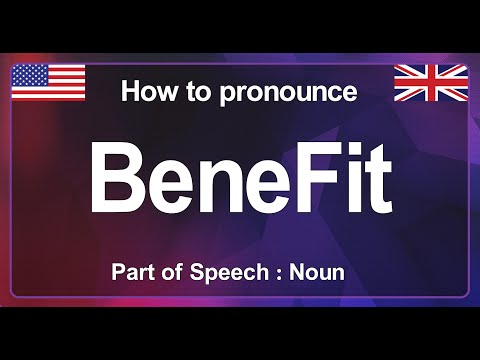 BeneFit Cosmetics PRONUNCIATION CORRECTLY, HOW TO PRONOUNCE BeneFit in English