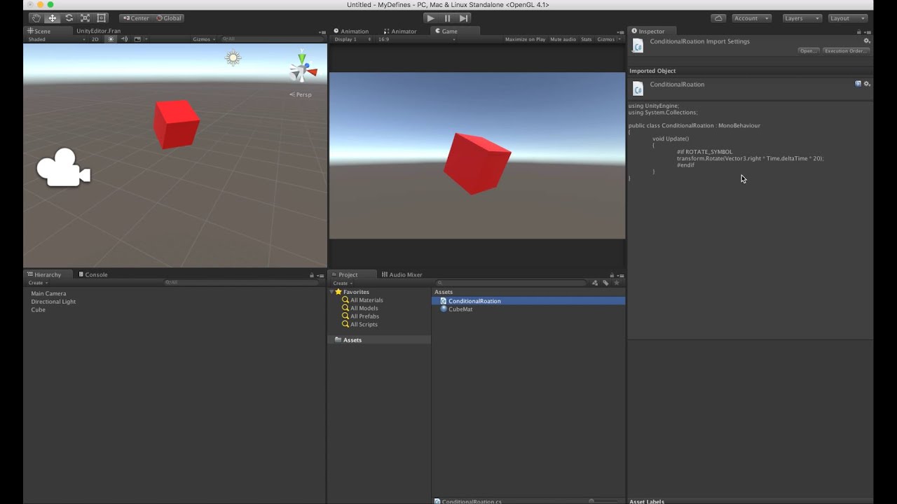 Unity Tips: Scripting Define Symbols