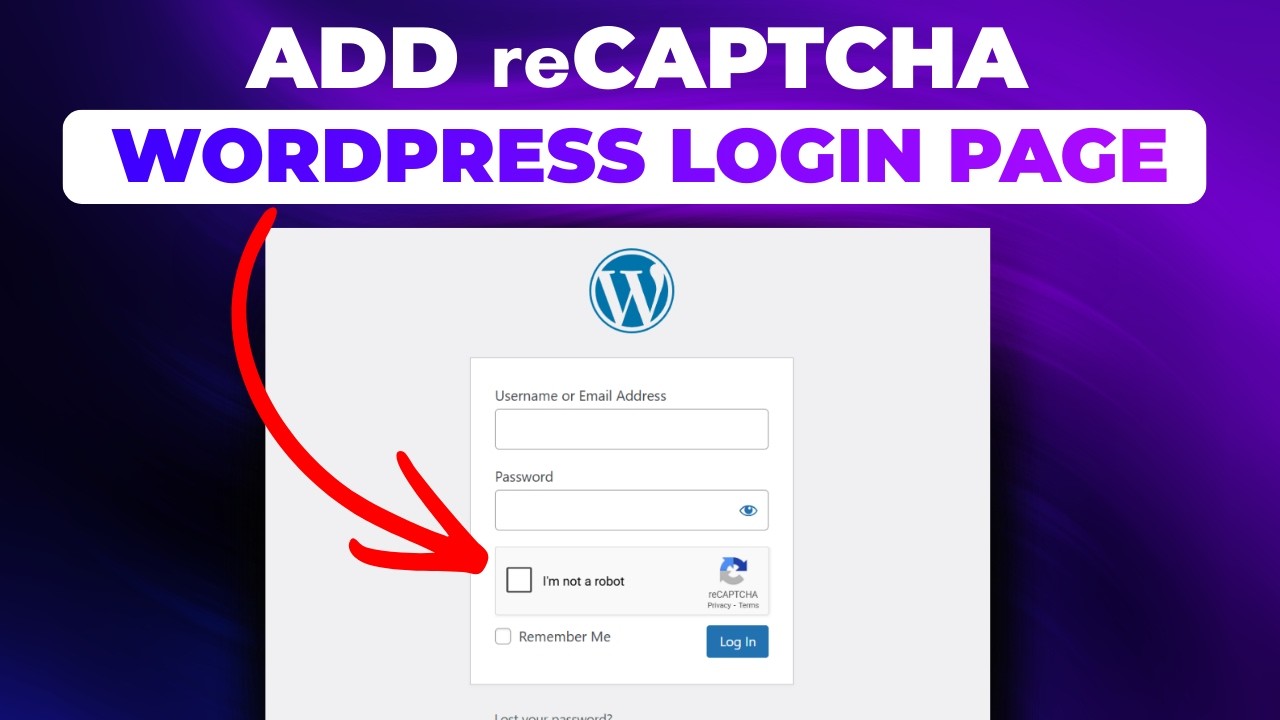 Secure WordPress Login with Advanced Google reCAPTCHA Plugin Step by Step Tutorial #wordpress
