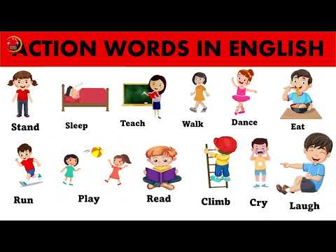 Learn Action Words In English With Pictures| Actions Words for Kids | Learn Action Verb for Kids |