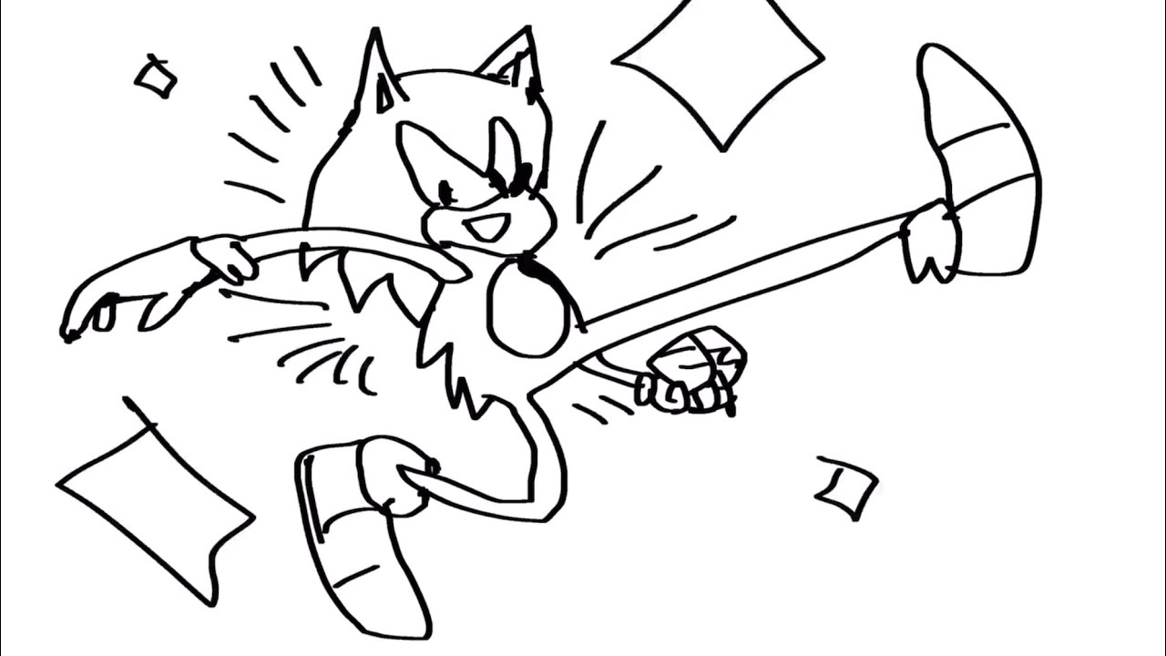Sonic Adventure 2 krita animatic test