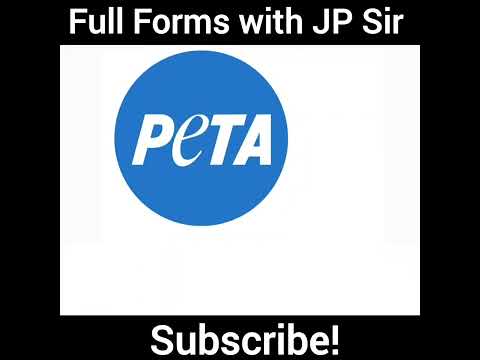 PETA Full Form with JP Sir #gk #shorts
