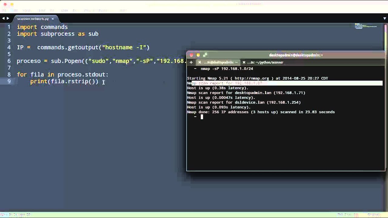 Python Tool Scripting || #2 NETWORK SCANNER