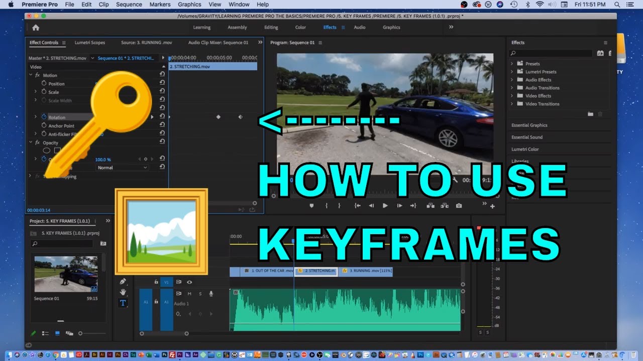 How to use keyframes in adobe premiere pro 2020