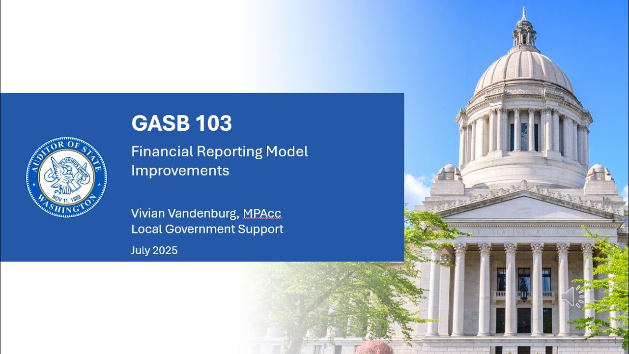 Introduction to the Financial Reporting Model Improvements, GASB 103