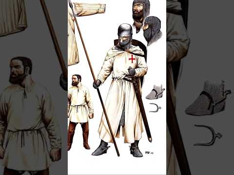 Standard Armor of a Templar Knight #medievalhistory #templar #viral #knight #sword