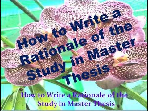 How to Write Rationale