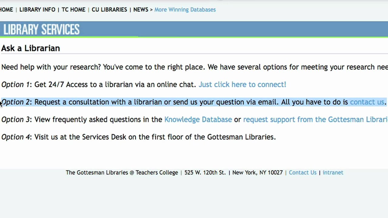 Ask a Librarian