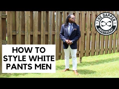 How to Style Mens White Pants | How to Wear Mens White Pants