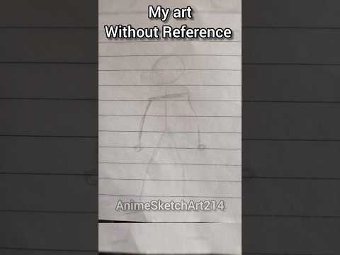 Reference vs without reference #art #drawing #sketch #anime #howtodraw