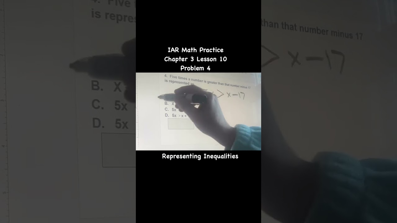 Representing Inequalities Problem 4 #mathteacher #mathtutor #mathcourse #inequalities #trending