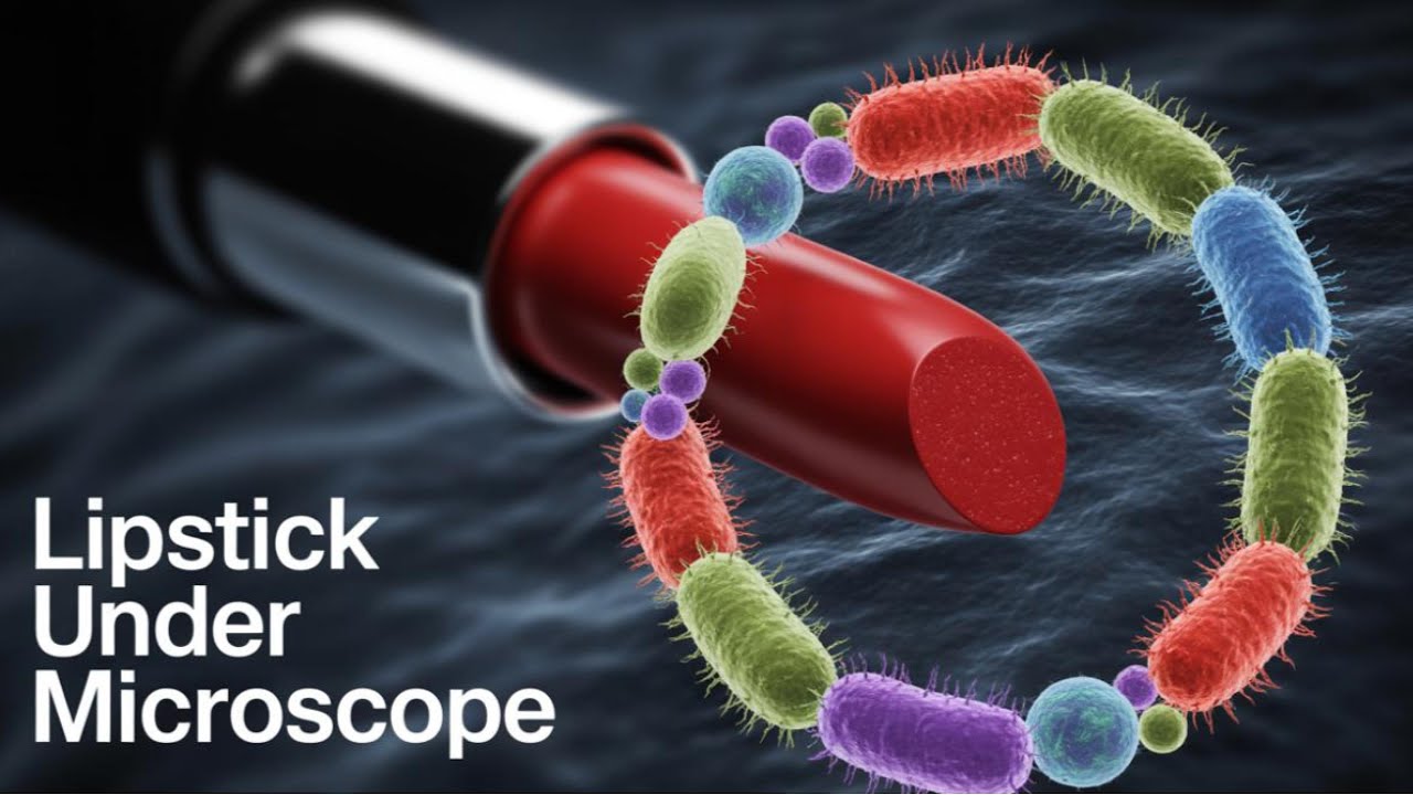 Lipstick Under the Microscope (80×–2000×) | What Daily Makeup Really Looks Like