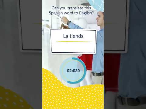 Spanish Quiz: What is "La tienda" in English? #Short