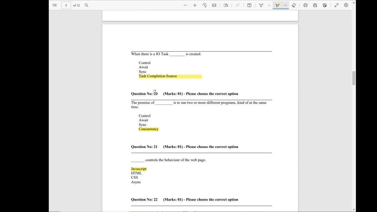Final term cs411 sample paper solved