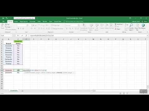 COUNTIFS Excel Formula equivalent to SUMIFS