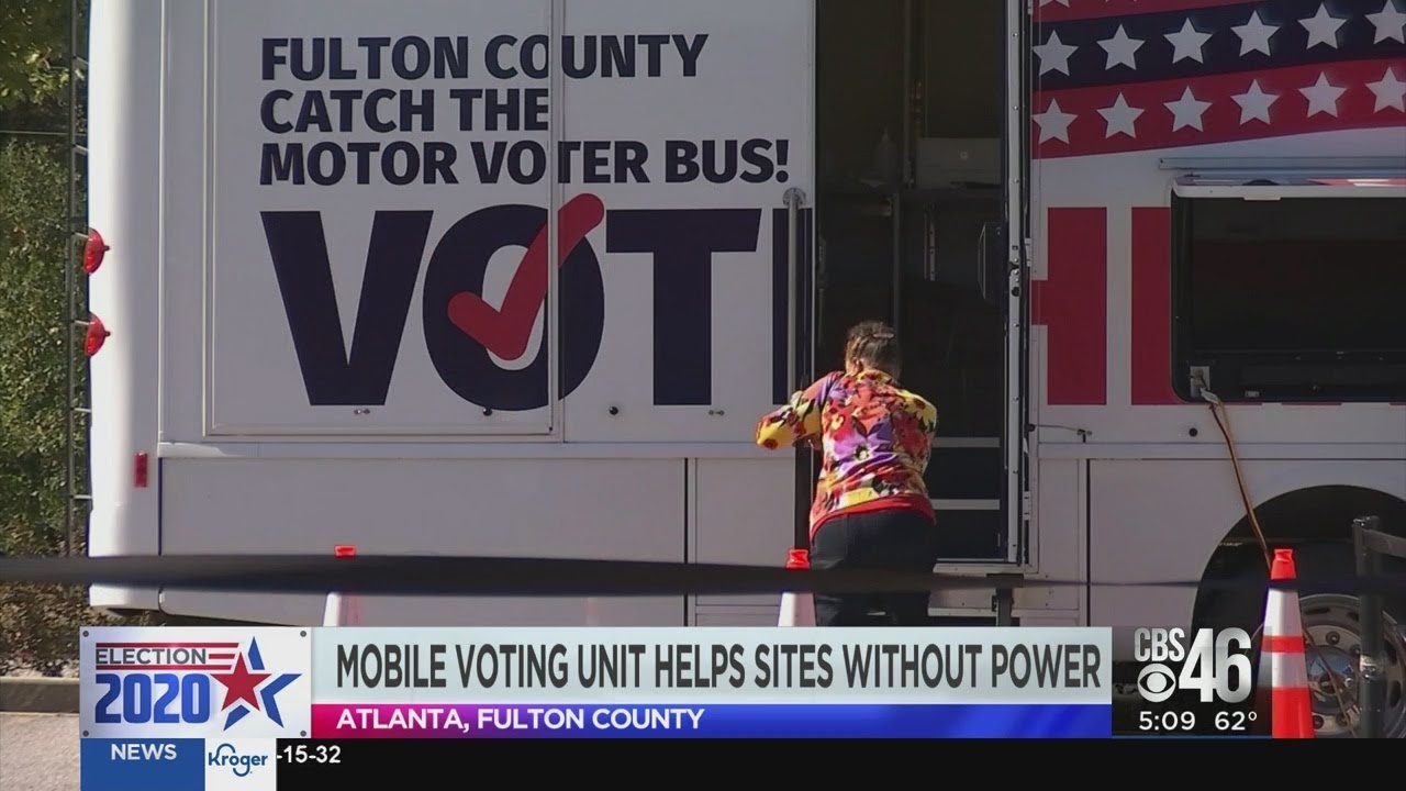 Mobile unit helps voting sites without power in Fulton County