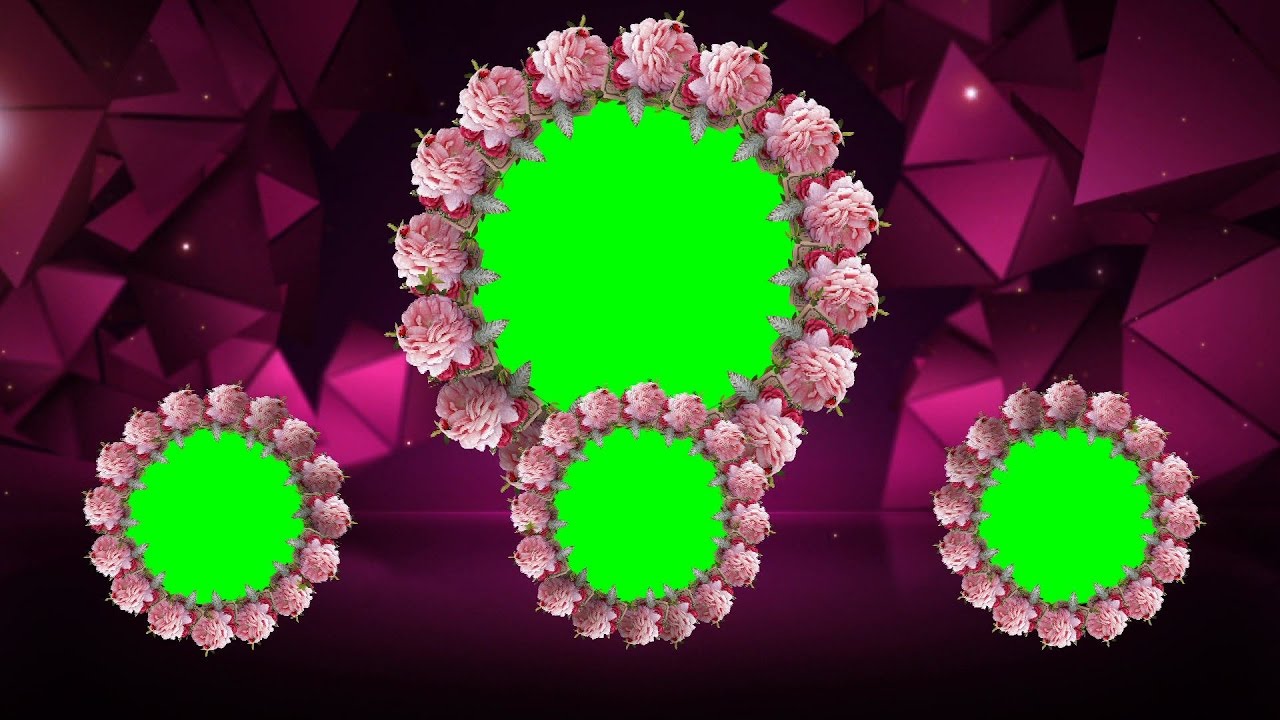 Pink Vector Motion Backgrounds for Free | Pink Flower Circle Background | DMX HD BG 130