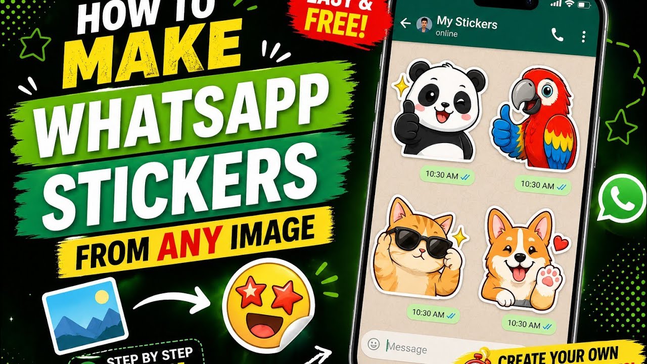 How to Create WhatsApp Stickers from Your Photos (Easy Method 2026)