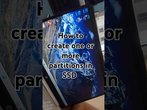 how to create one or more partitions in SSD..#laptop #shortsfeed #reels #windows