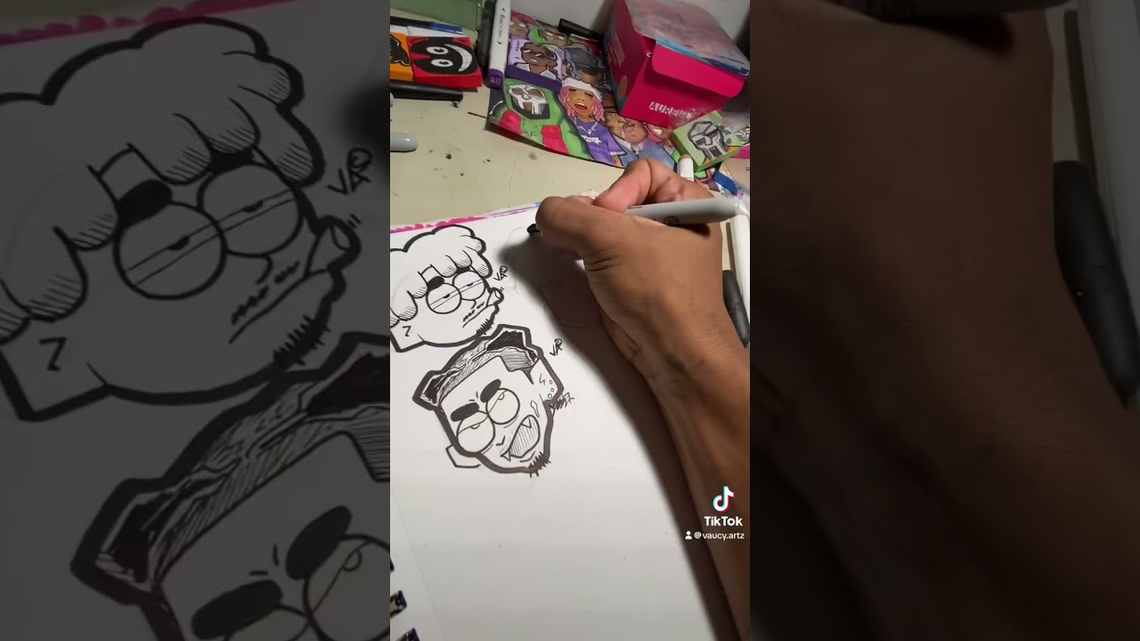 How to DRAW XXXTENTACION Into a Cartoon Character!!! #xxxtentacion #art #artist #draw #drawing