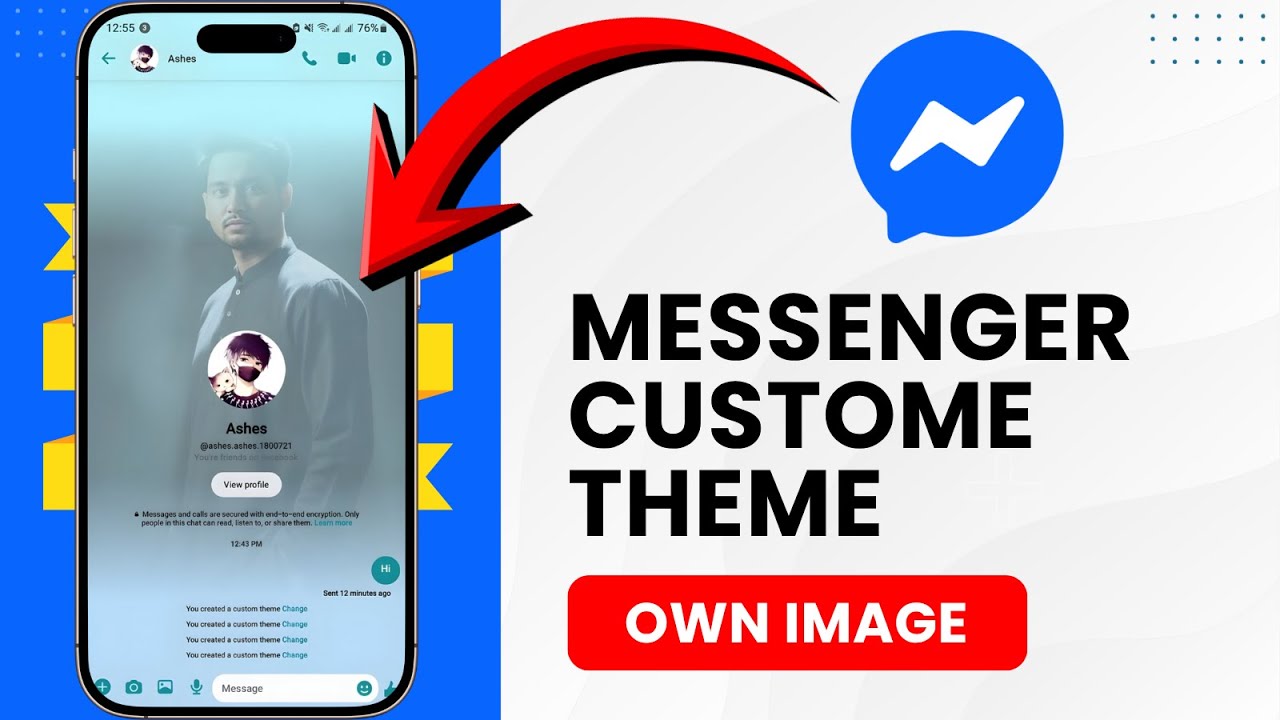 How to Set Custom Theme in Messenger Using Your Own Picture (2026) | Messenger Custom Chat Theme