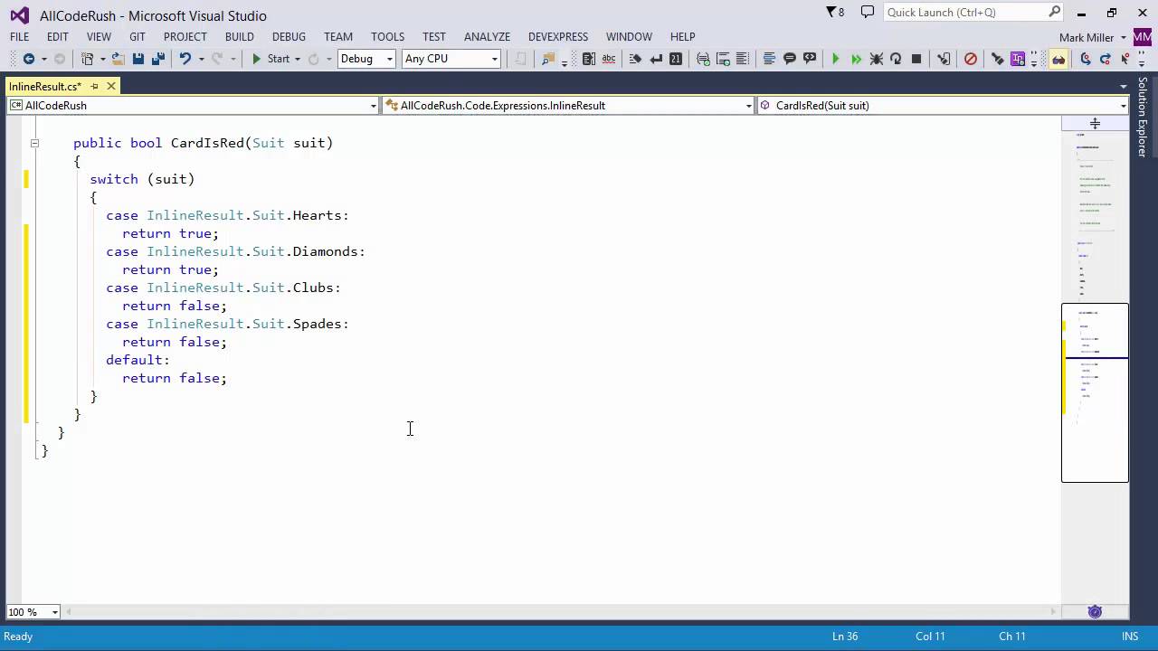 DevExpress CodeRush: Inline Result
