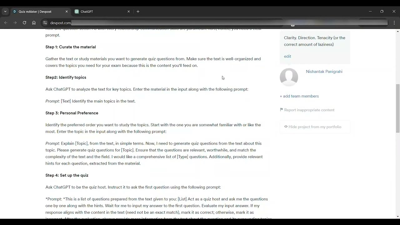 Superfast Learning Trick using AI | Quiz mAister | Devpost