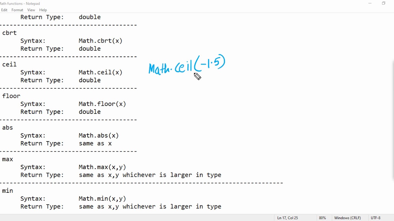 Class 10th ICSE | Mathematical Library Functions In JAVA | Chapter 7 | Part 1