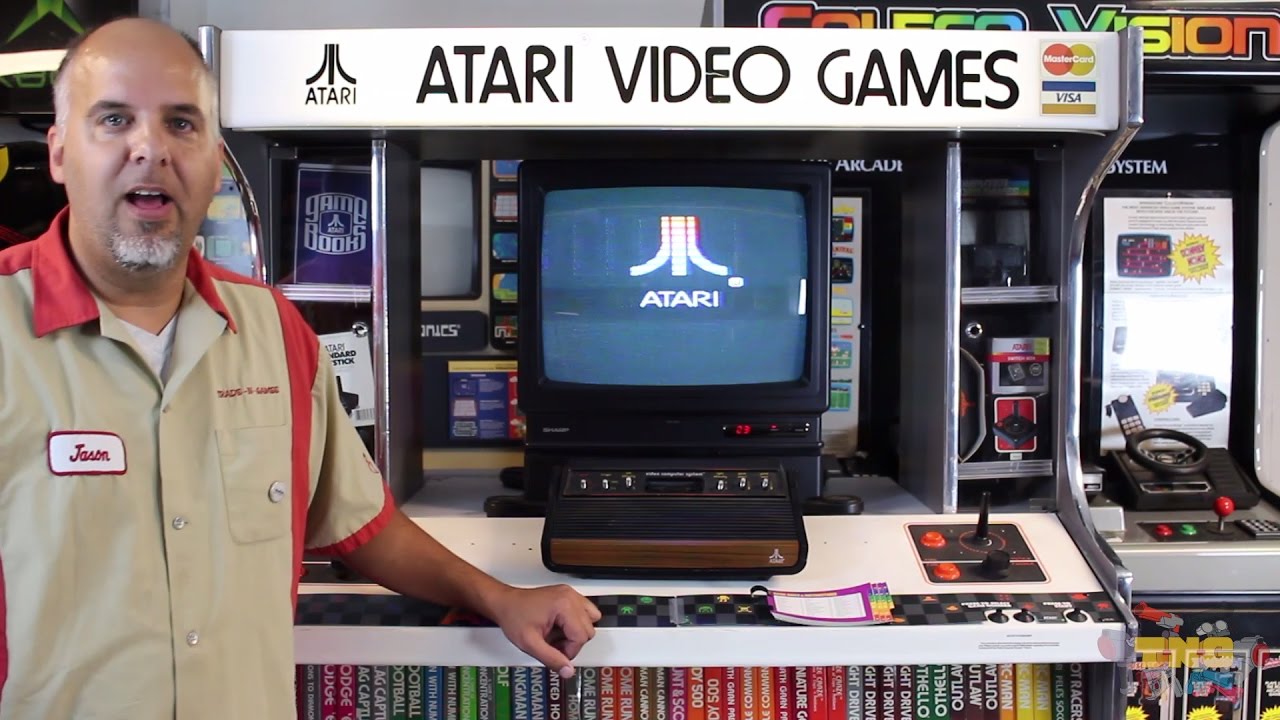 ATARI 2600 display! Trade-N-Games Kiosk collection tour