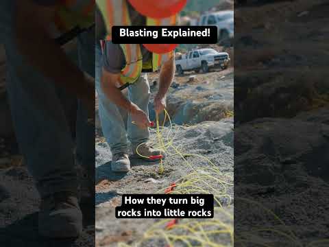 Blasting & Explosives explained! This is how they blast in quarries to create queried rock products