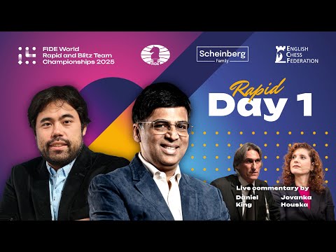 Chess ♟ | Day 1 | FIDE World Rapid Team Championship 2025 | ft. Nakamura, Anand and more