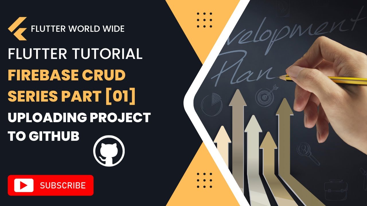 Flutter Firebase CRUD Series: Part 01 Uploading project to Github || Flutter World Wide || Flutter
