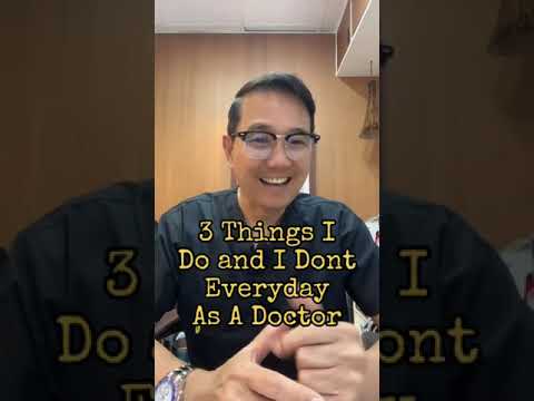3 Things I Do As A Doctor #noalcohol #blackcoffee #exercise #docgerrytan #endocrinologist