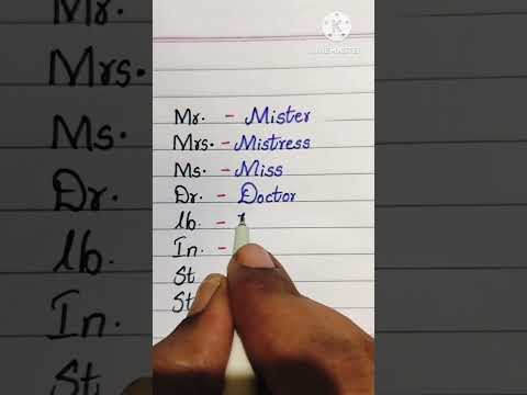 Meaning of Short forms | Beautiful Handwriting | Neat Handwriting #howtoimprovehandwriting #ytshorts