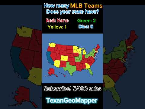 How many MLB teams does your state have?