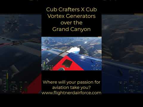 Cub Crafters Vortex Generators over the Grand Canyon