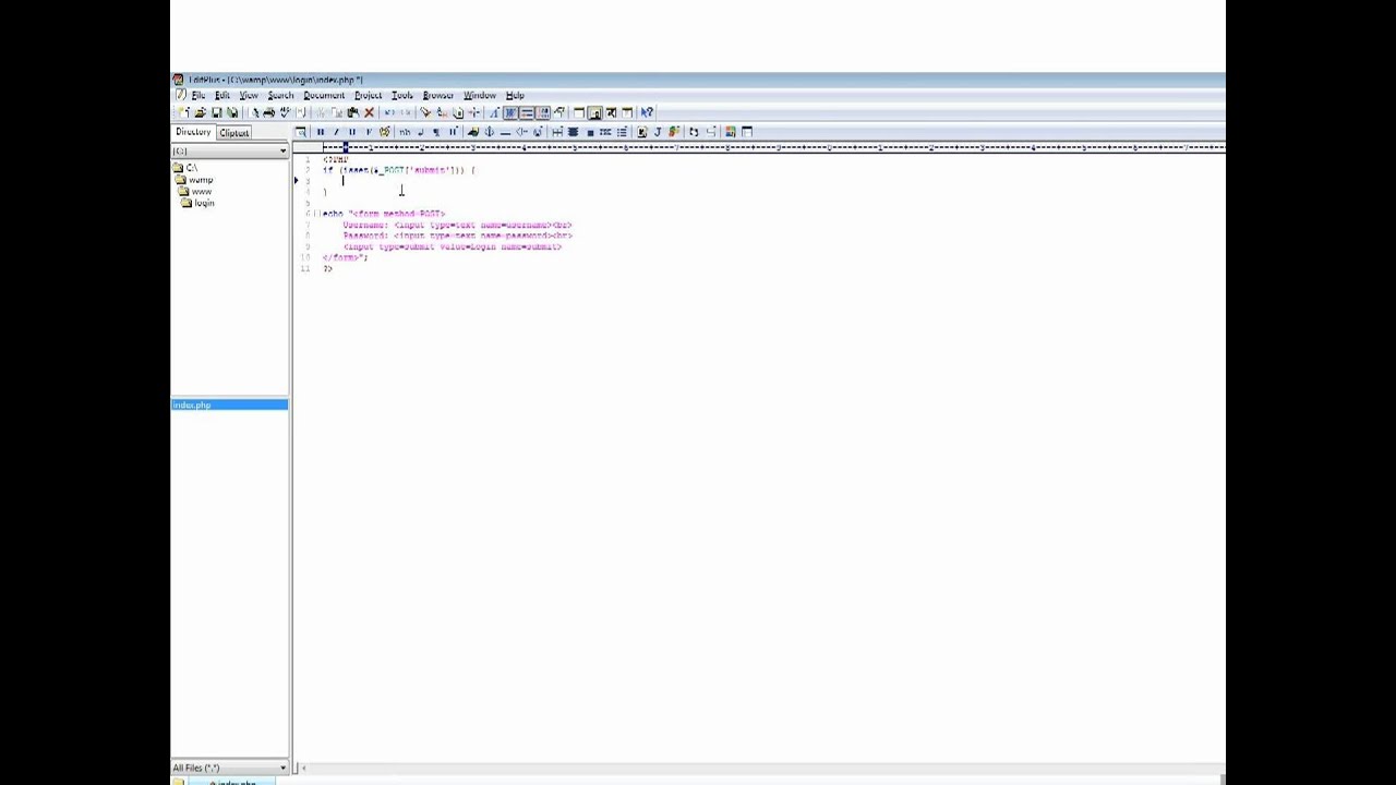 PHP Tutorial 1 - Login system