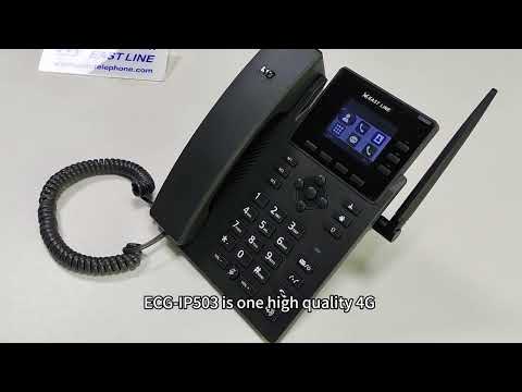 ECG-IP503 4G VoIP Desk Phone: 3 SIP Accounts, SIM Card Support & HD Audio
