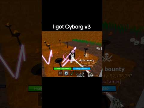I got Cyborg v3 #roblox #bloxfruits #games