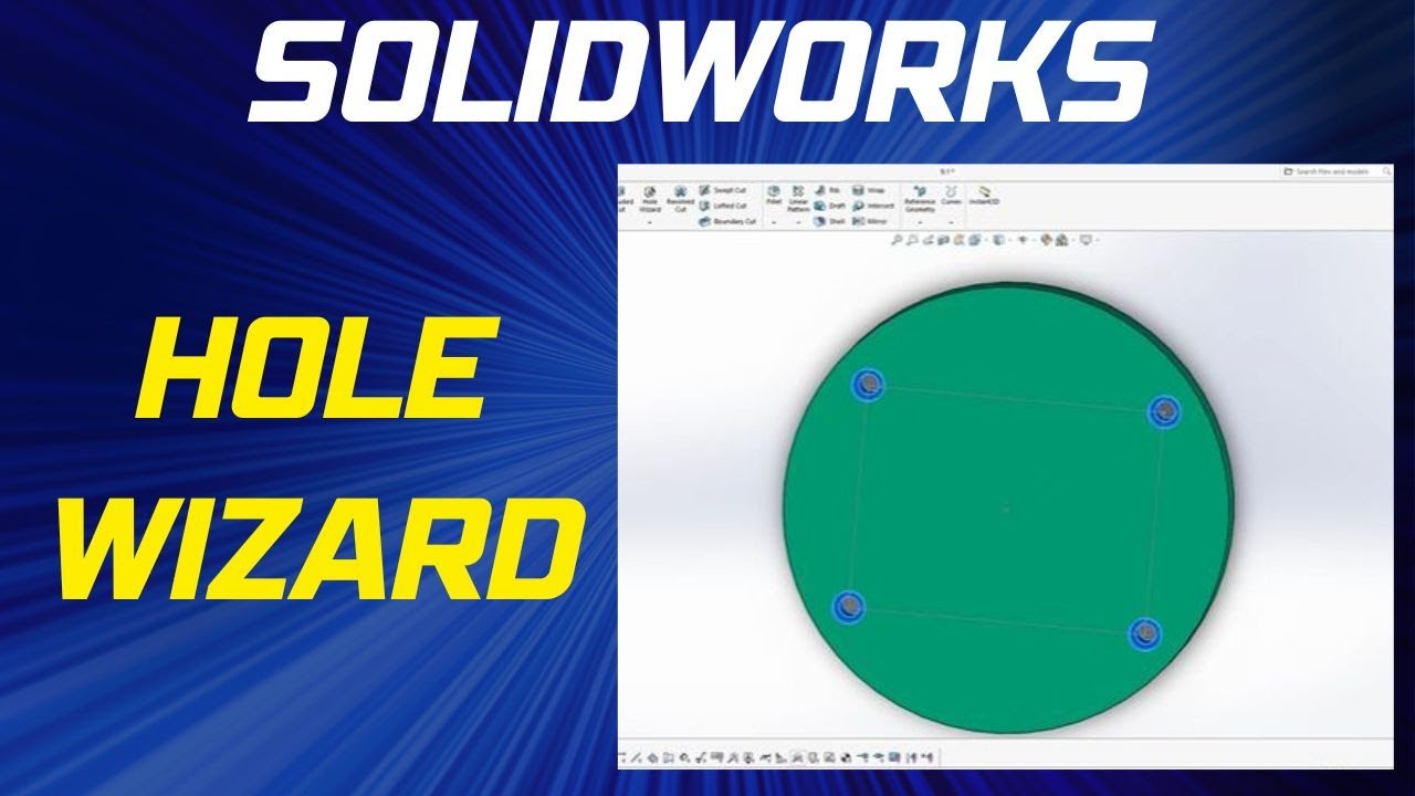 Hole Wizard SolidWorks Tutorial for Beginners