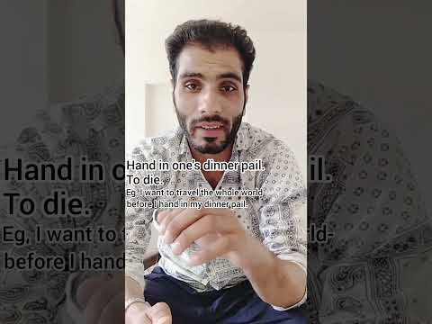 Hand In One's Dinner Pail || English || Phrases || Daily English #faizansir #englishlanguage