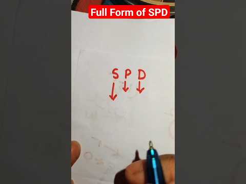 Full Form of SPD #shorts #uniqueknowledge #shortsviral #fullform #commonabbreviations