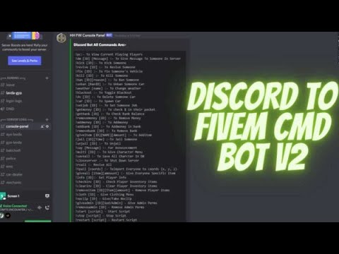 Discord bot for fivem | Best FiveM Script | FiveM Shop | GTA V