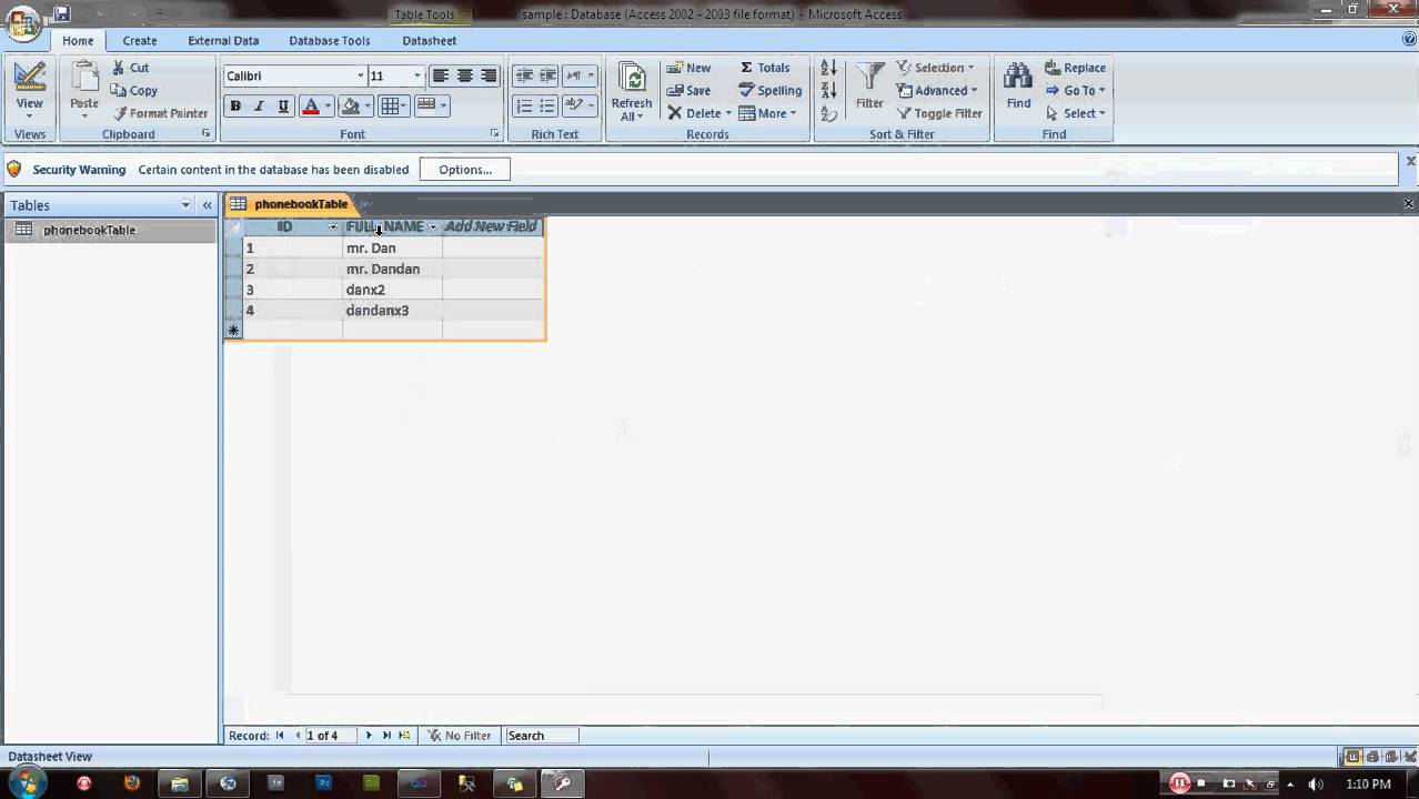 DELETE MS ACCESS RECORDS USING VB.NET