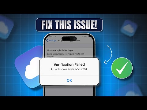 How to Fix iCloud Verification Failed (An Error Occurred) on iPhone | Can't Verify iCloud on iOS